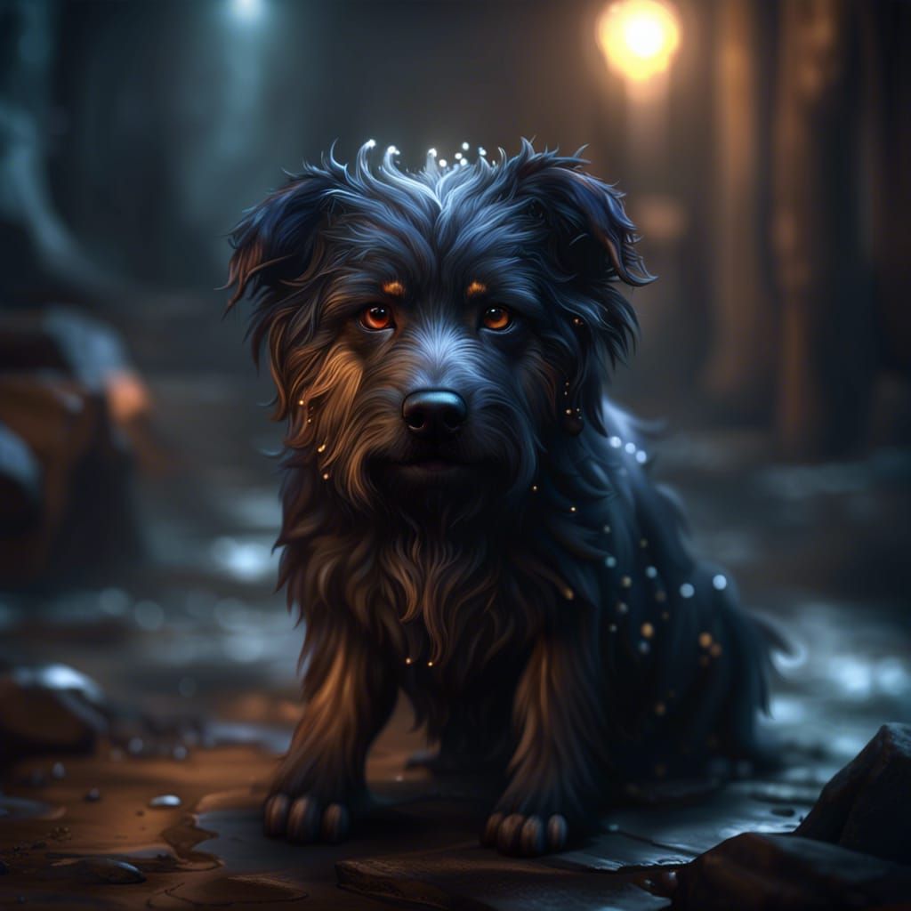Dark dog - AI Generated Artwork - NightCafe Creator