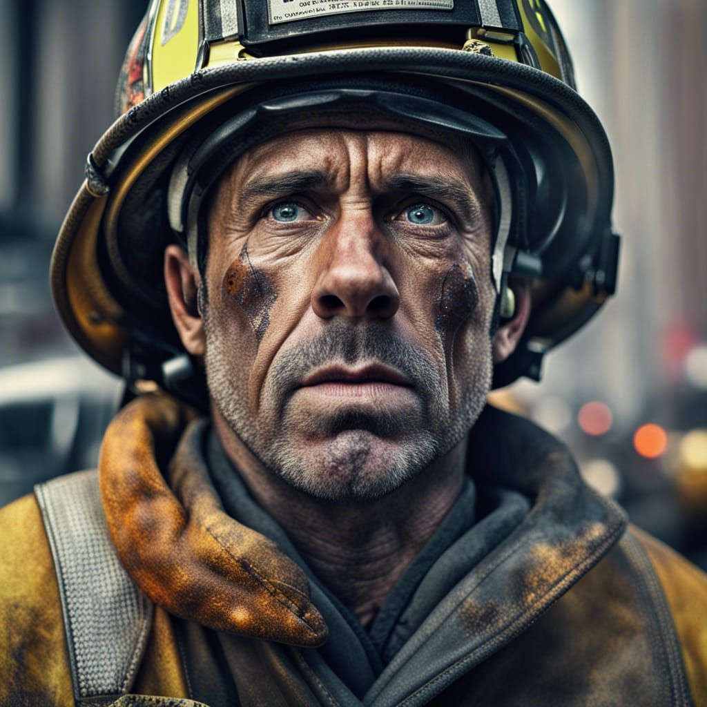 Firefighter - AI Generated Artwork - NightCafe Creator