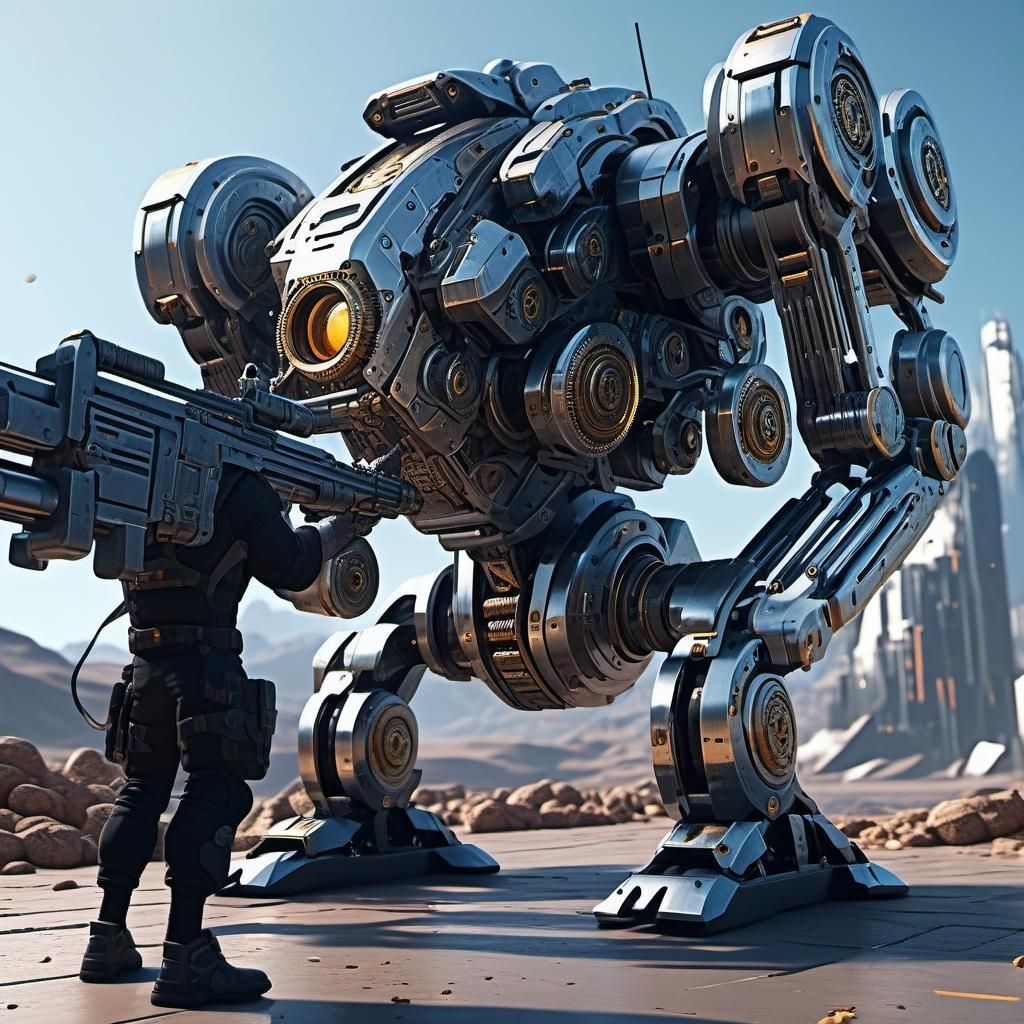 Man with gun and bullet reels - AI Generated Artwork - NightCafe Creator