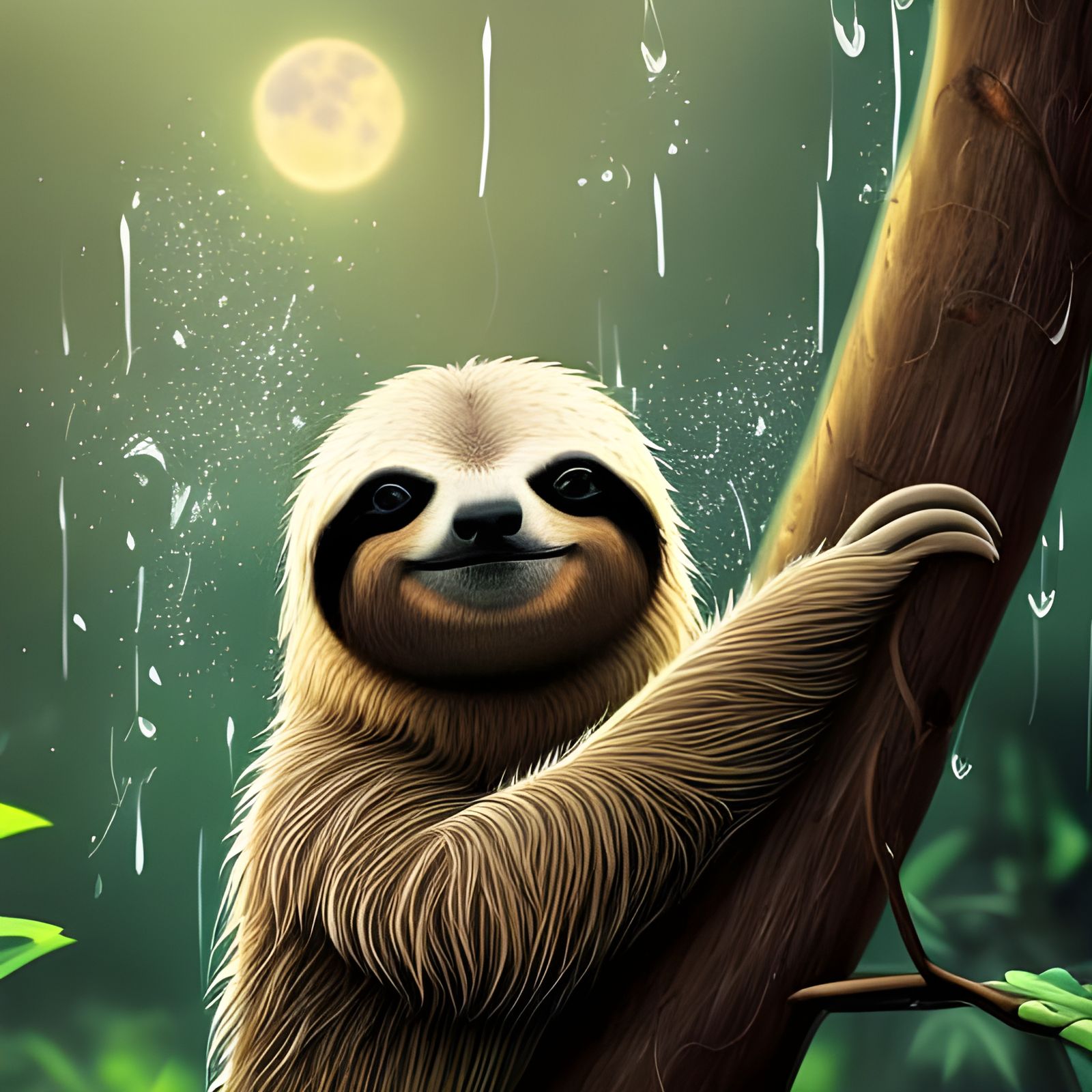 Adorable Sloth - AI Generated Artwork - NightCafe Creator