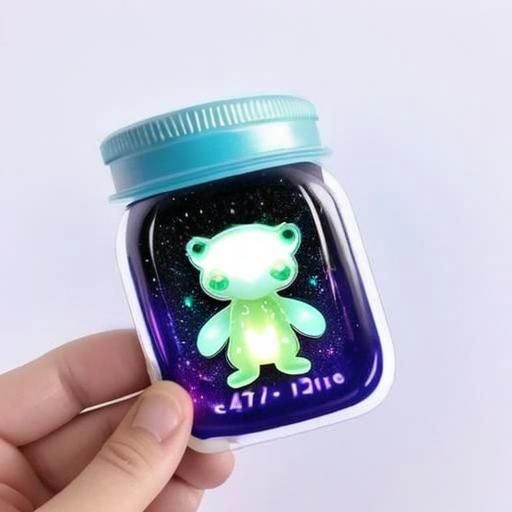 Alien Specimen Jar Sticker - AI Generated Artwork - NightCafe Creator
