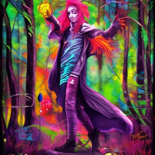 Irish Wizard in the forest. - AI Generated Artwork - NightCafe Creator