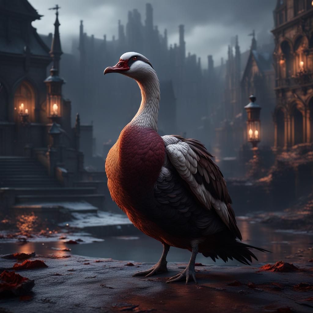 vampire goose - AI Generated Artwork - NightCafe Creator