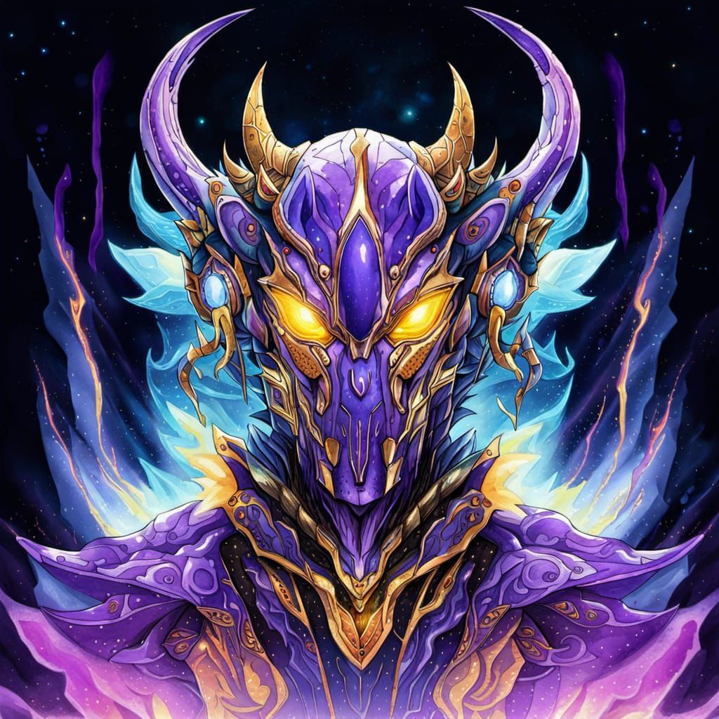 purple alien deity - AI Generated Artwork - NightCafe Creator