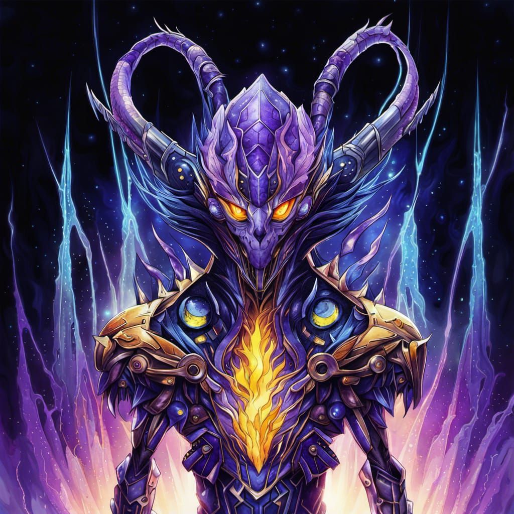 fire alien deity - AI Generated Artwork - NightCafe Creator