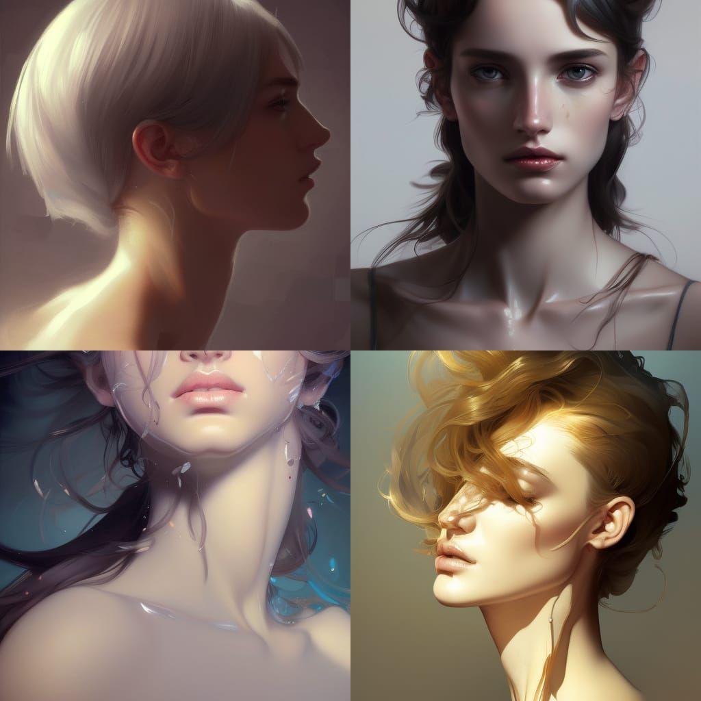 Italian model, clear, clean, center of page, - AI Generated Artwork ...