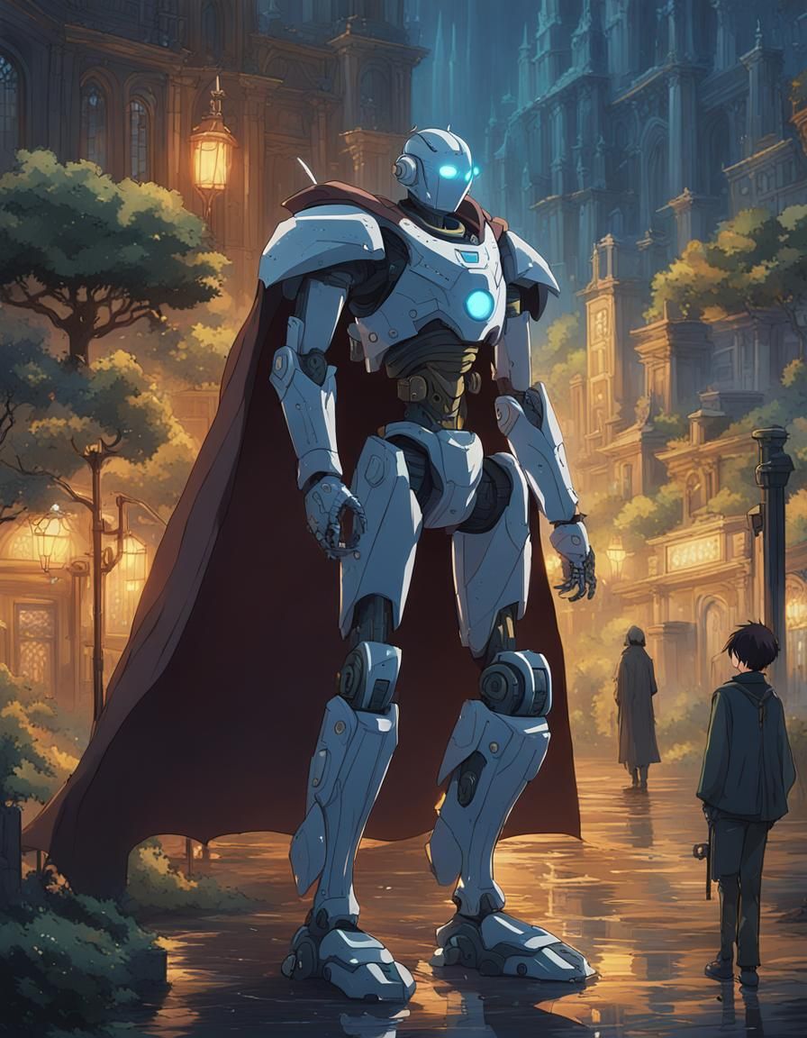 Anime medieval robot - AI Generated Artwork - NightCafe Creator