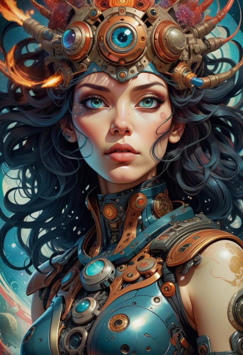 Badass Explosion Goddess Ai Generated Artwork Nightcafe Creator