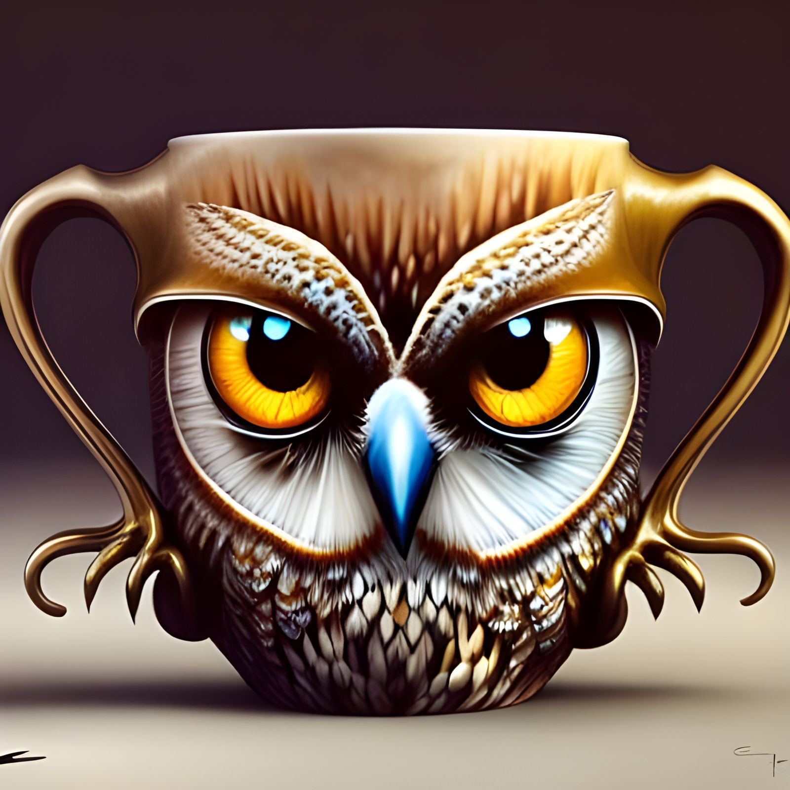 Owl Scowl - AI Generated Artwork - NightCafe Creator