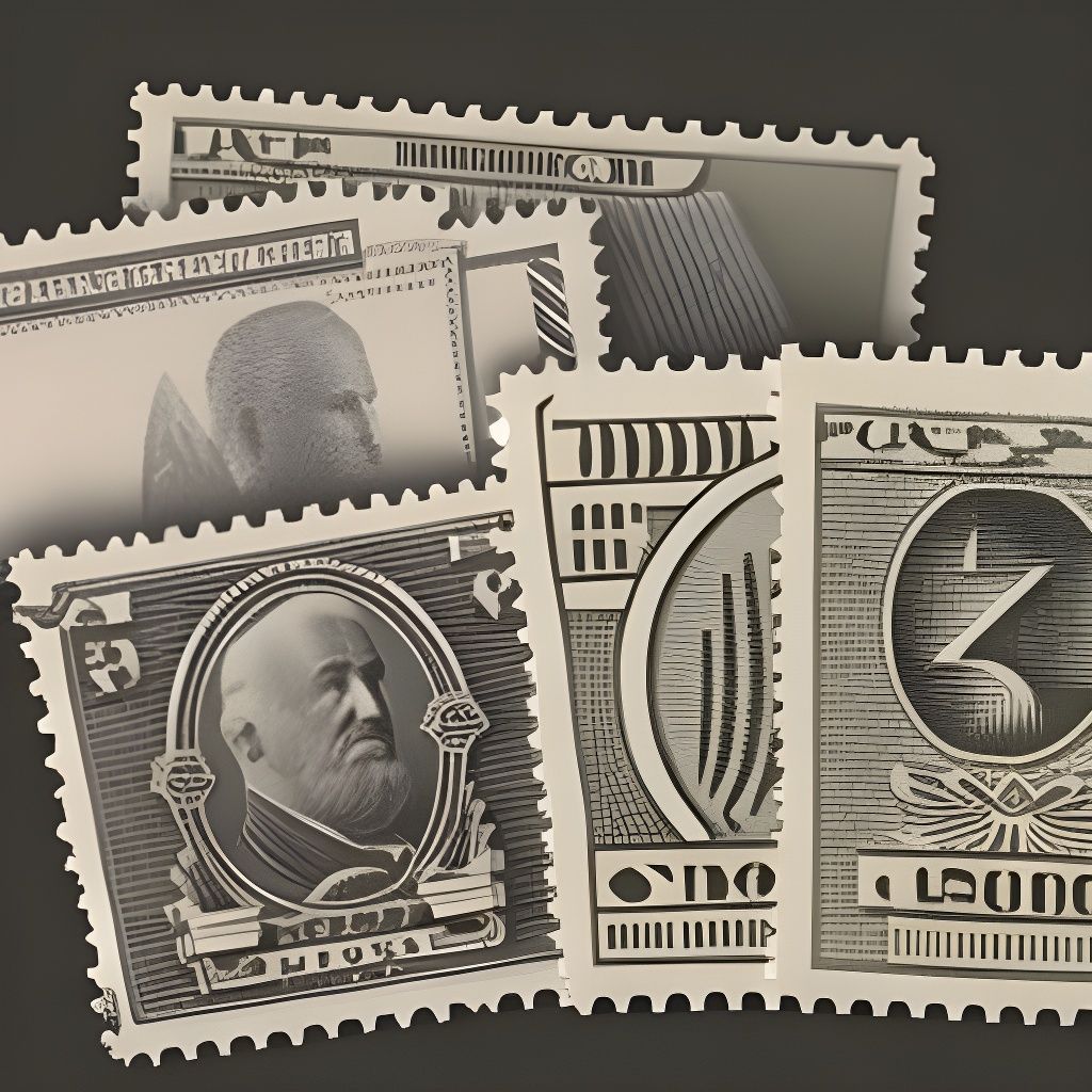 Vintage stamp collection - AI Generated Artwork - NightCafe Creator