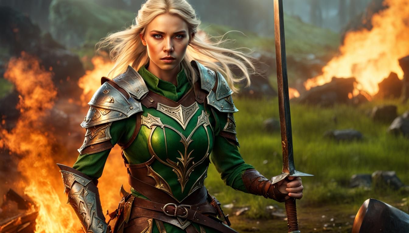 Elven Ranger - AI Generated Artwork - NightCafe Creator