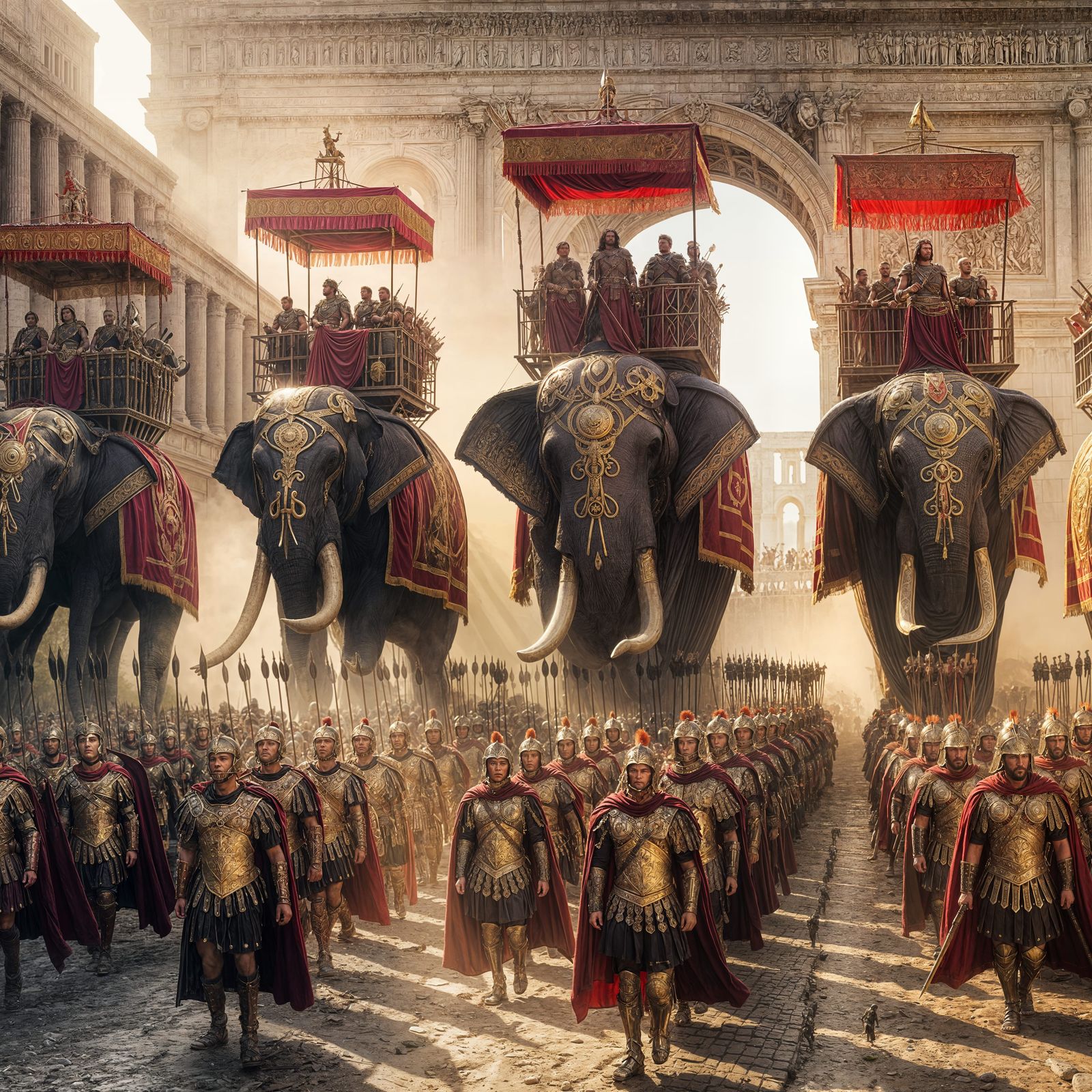 Crossing the Rubicon - Roman Military Parade in Ultra-HD