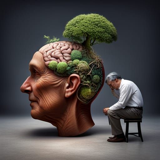 surreal 3d mixed media macro photography live, laugh, lobotomy ...