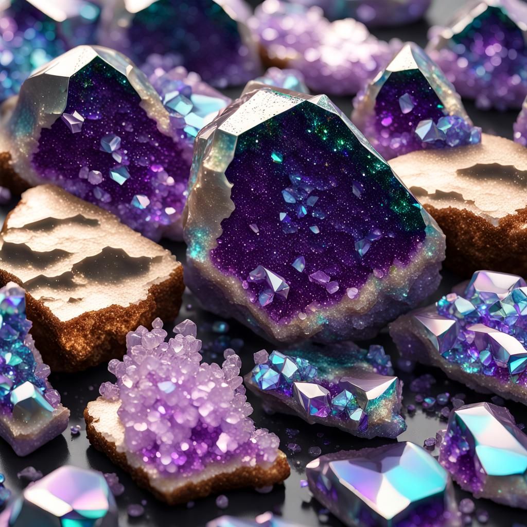 Crytals - AI Generated Artwork - NightCafe Creator