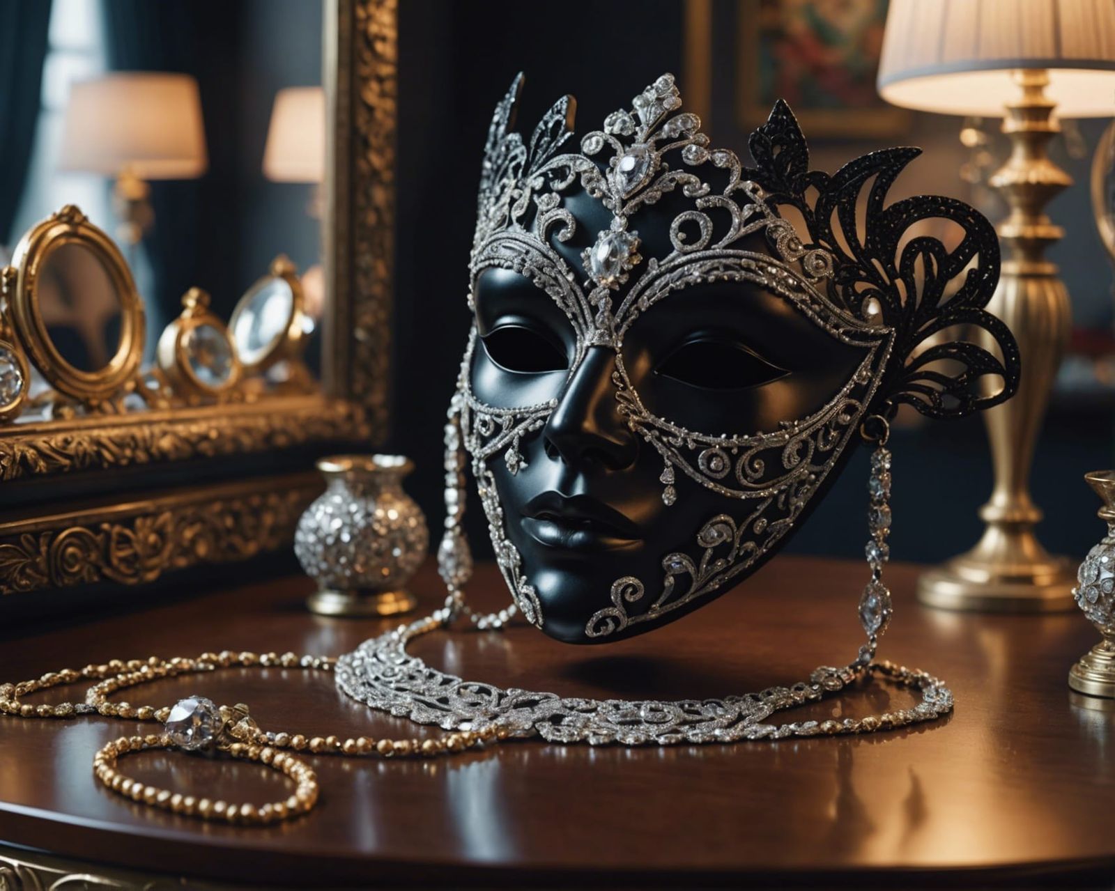 Diamond Masquerade - AI Generated Artwork - NightCafe Creator