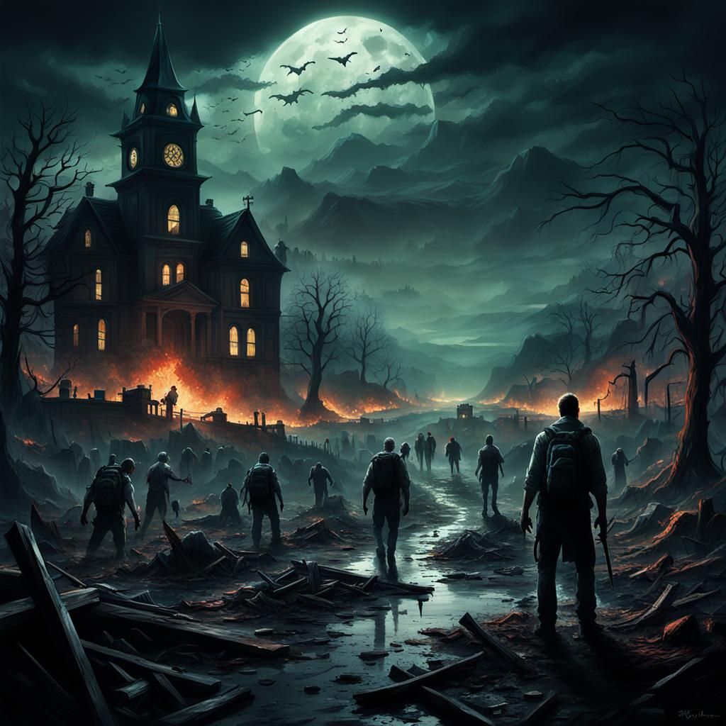 Ruined Night - AI Generated Artwork - NightCafe Creator