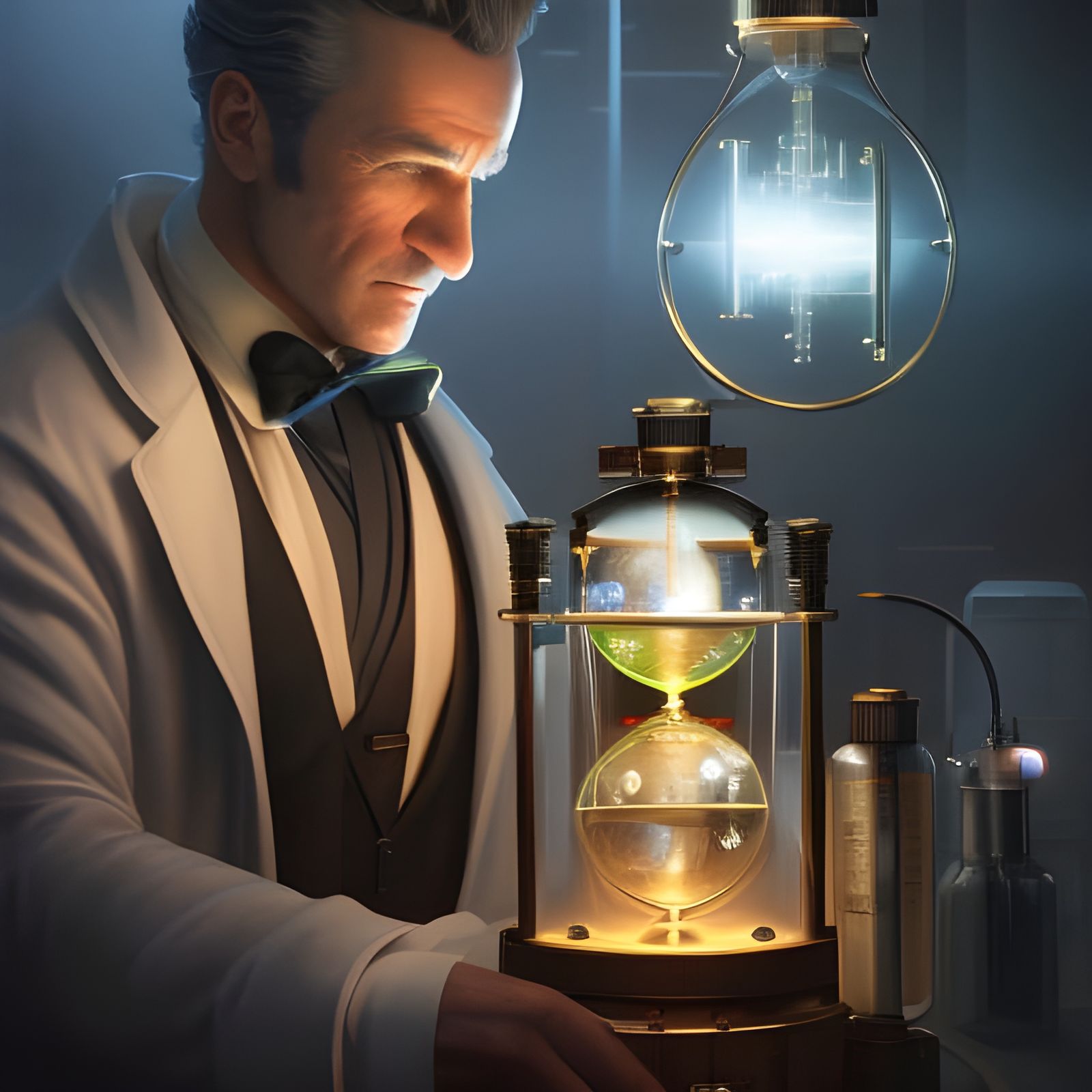 Finishing the time machine - AI Generated Artwork - NightCafe Creator