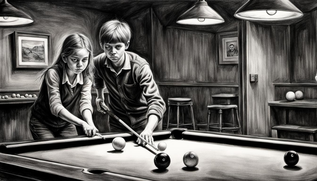playing pool - AI Generated Artwork - NightCafe Creator
