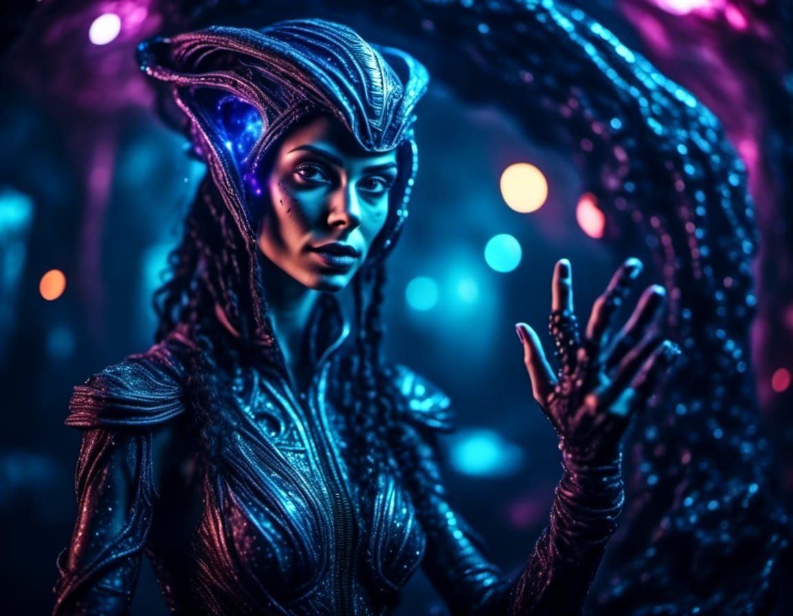 Alien woman - AI Generated Artwork - NightCafe Creator