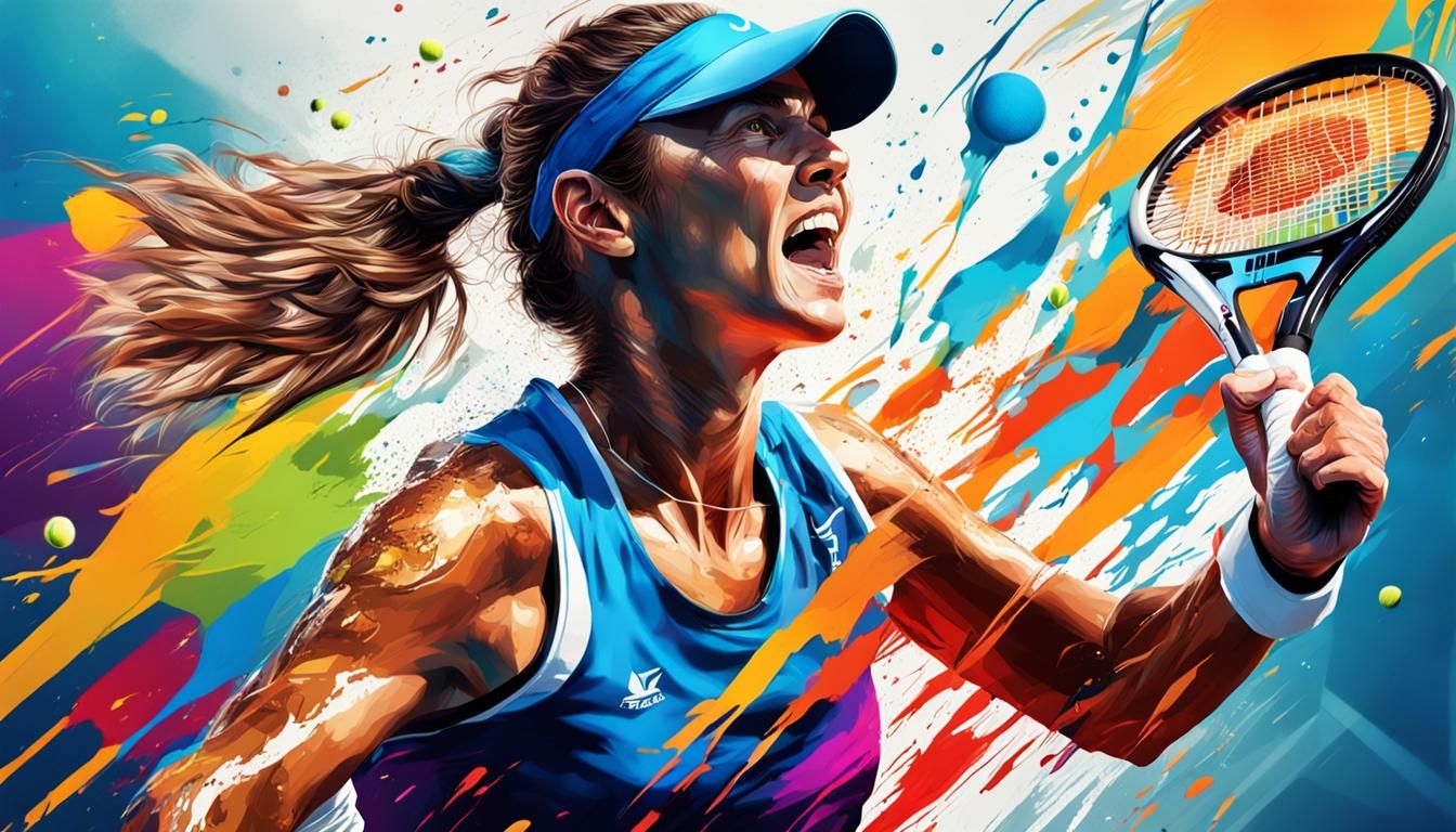 Tennis - AI Generated Artwork - NightCafe Creator