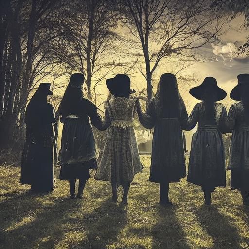 A Vintage Photo Of Witches’ Gathering - AI Generated Artwork ...