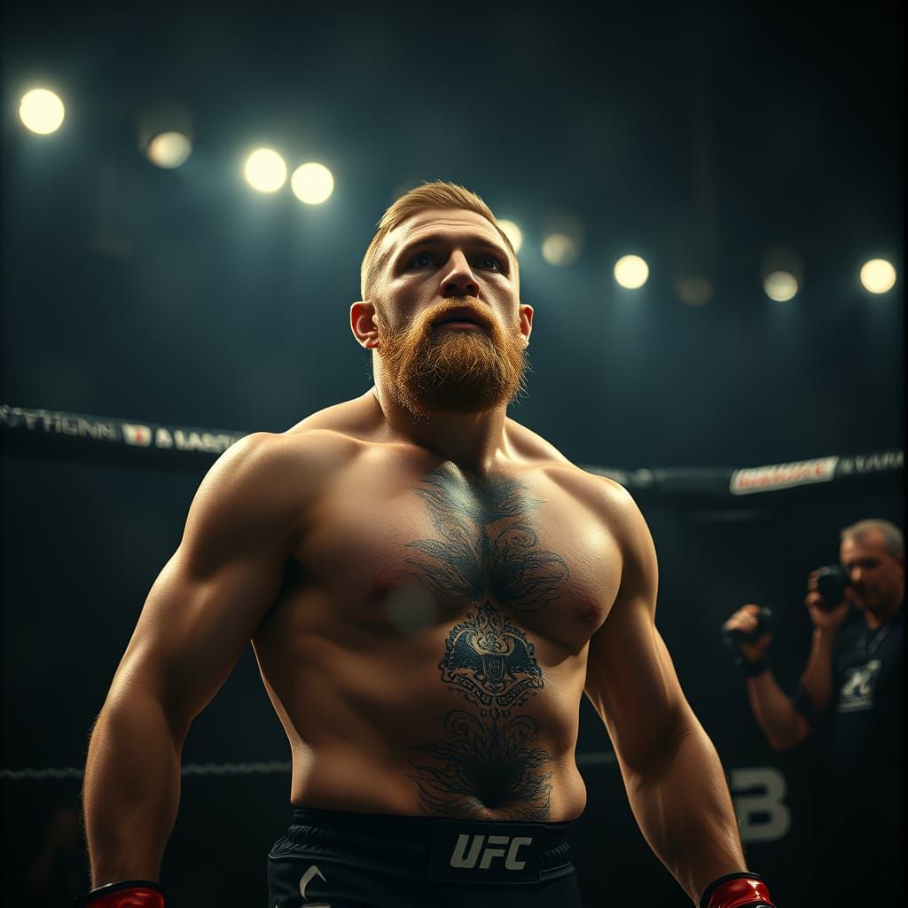 Conor McGregor in a UFC cage - Cinematic UFC Champion Conor ...