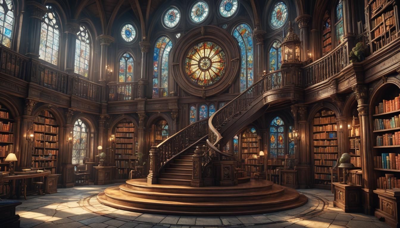 library - AI Generated Artwork - NightCafe Creator