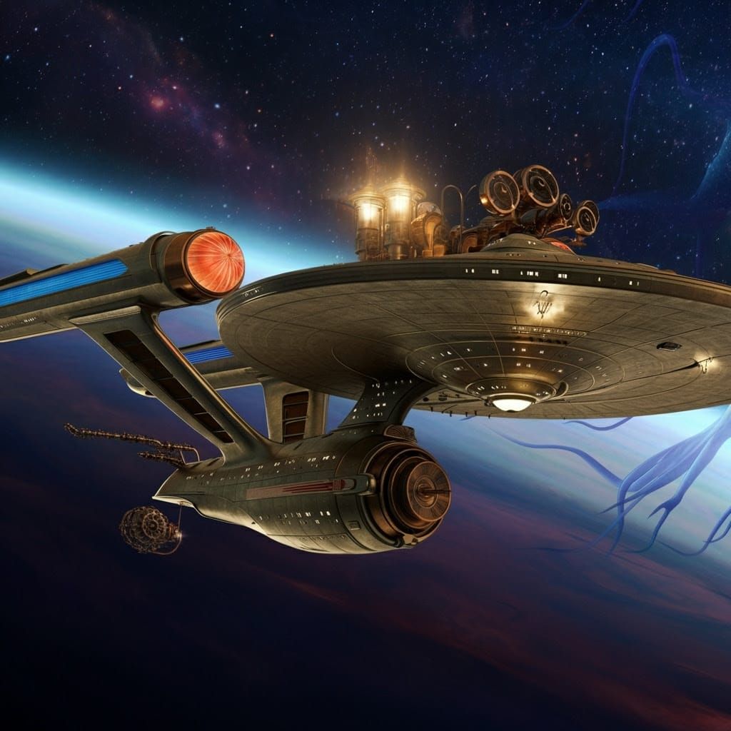 Dilithium Crystal Steam! 😆 - Epic Steampunk Starship Enterp...