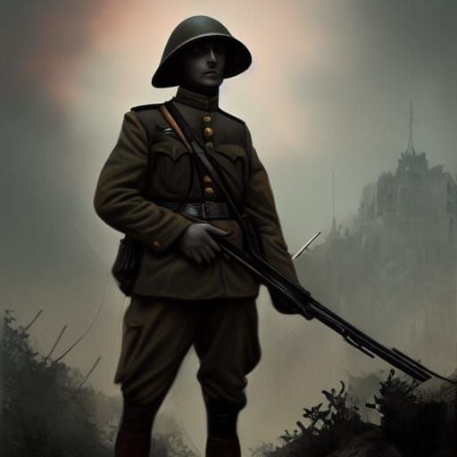 WW1 Soldier - AI Generated Artwork - NightCafe Creator