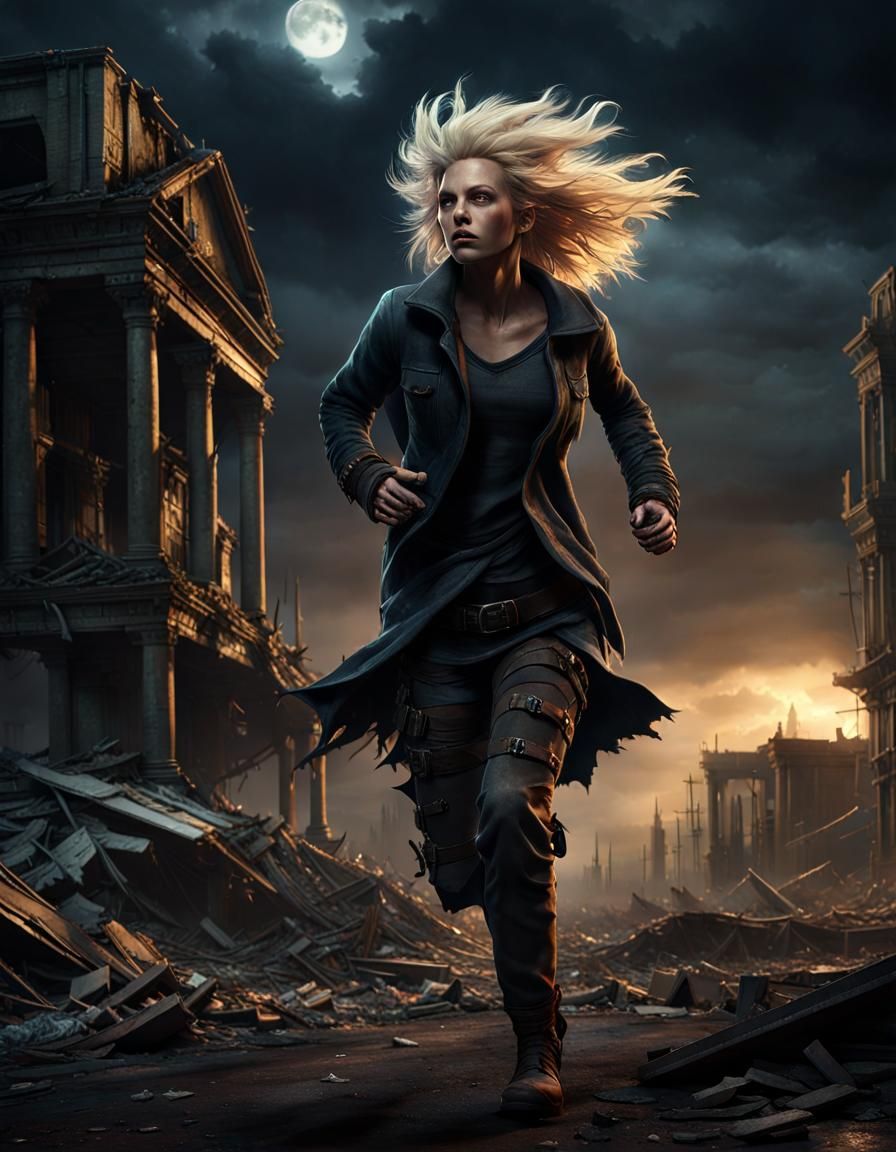 Post-Apocalyptic Fugitive - AI Generated Artwork - NightCafe Creator