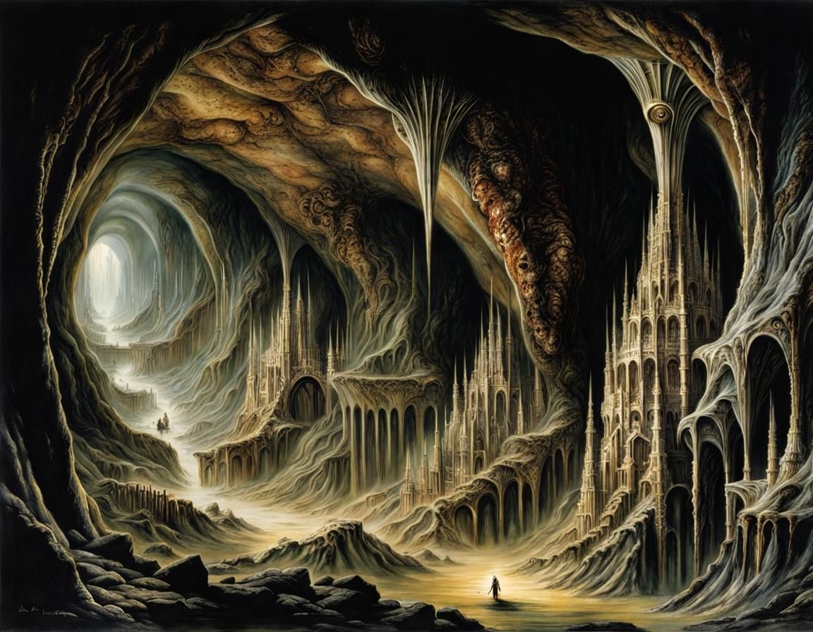Underground civilization - AI Generated Artwork - NightCafe Creator