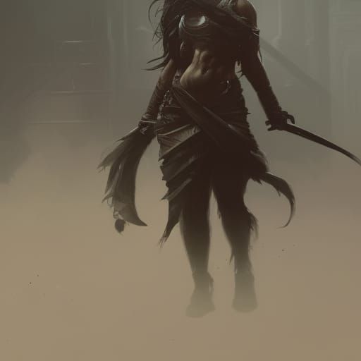 strong female fighters - AI Generated Artwork - NightCafe Creator