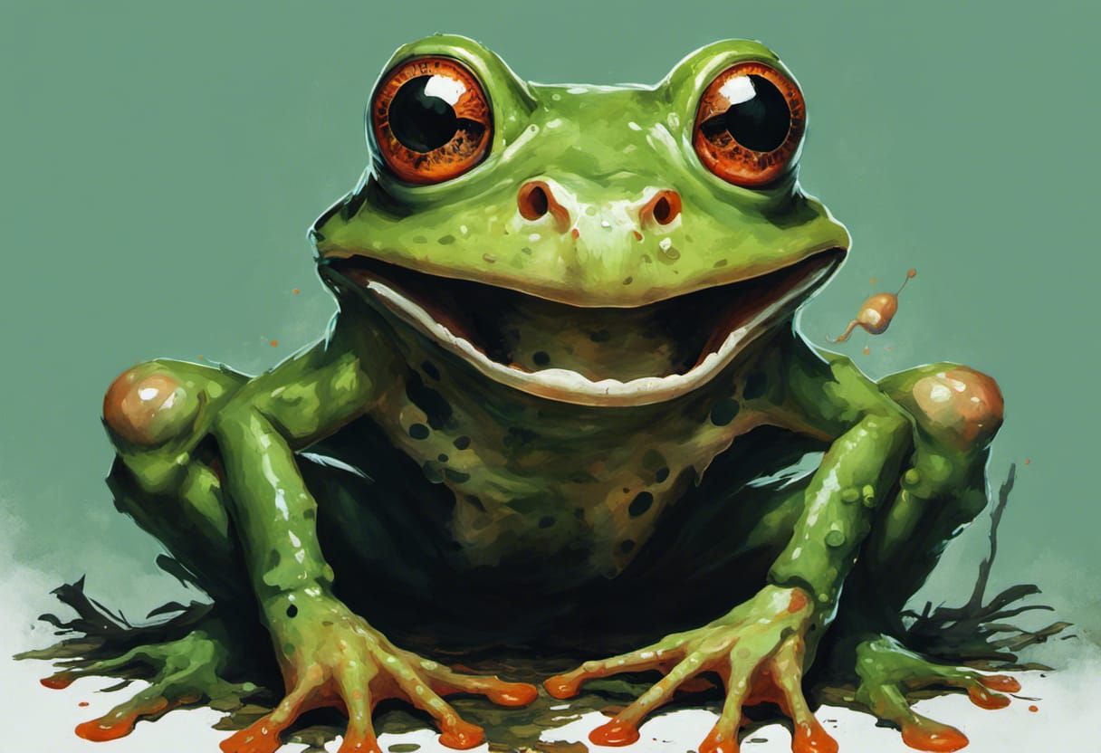 Frog - AI Generated Artwork - NightCafe Creator