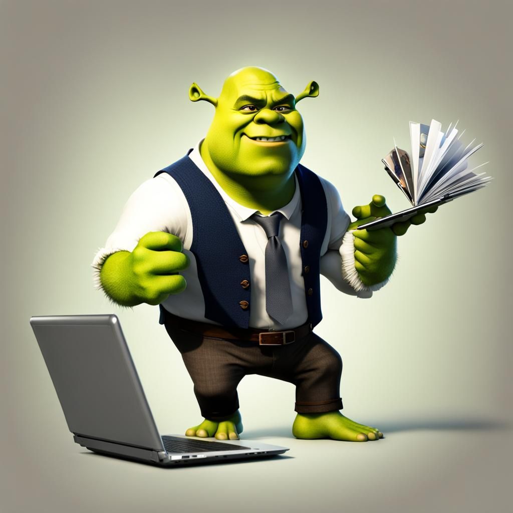 Shrek on Monday - AI Generated Artwork - NightCafe Creator