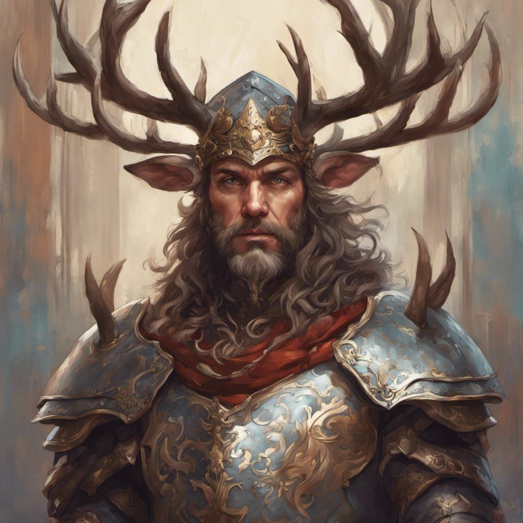 Antler knight - AI Generated Artwork - NightCafe Creator