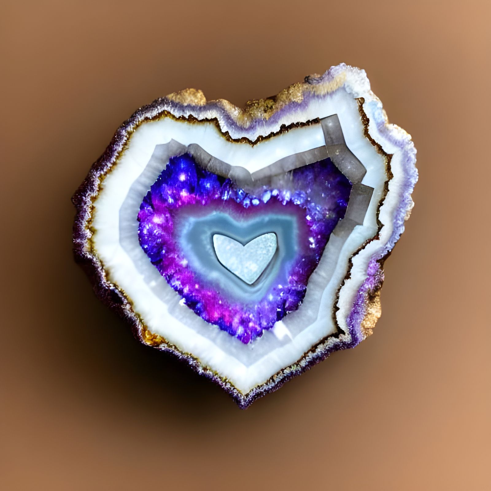 Heart Geode - AI Generated Artwork - NightCafe Creator