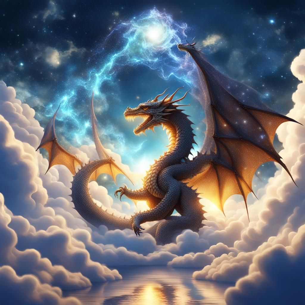 Night Dragon V3 - AI Generated Artwork - NightCafe Creator