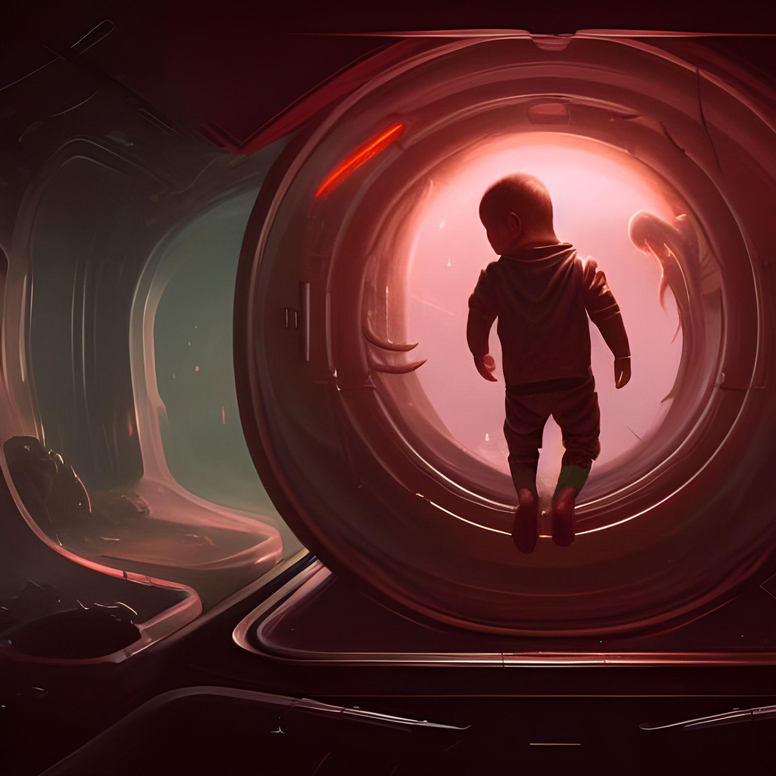 Alien incubator - the arrival - AI Generated Artwork - NightCafe Creator