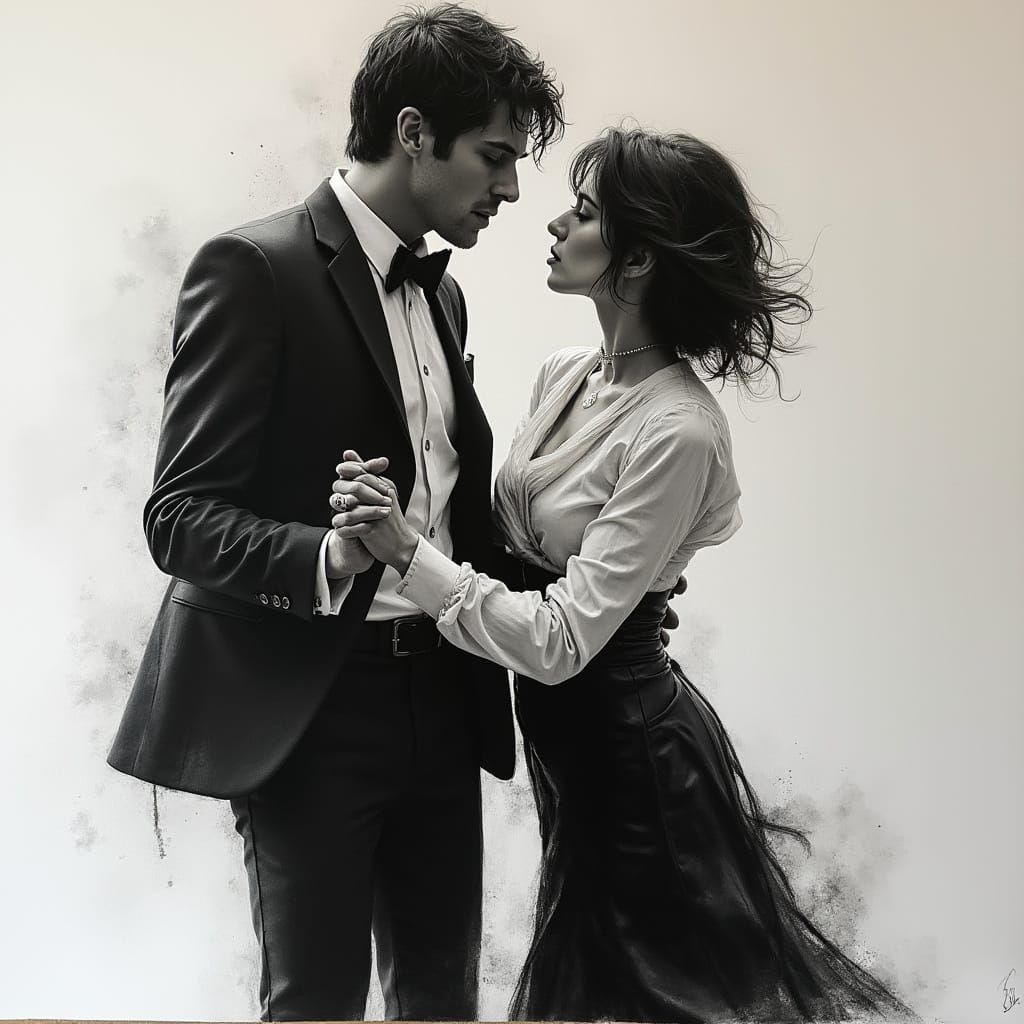 Pulp Fiction Revisited - Women Dancing in Tuxedo and Leather...