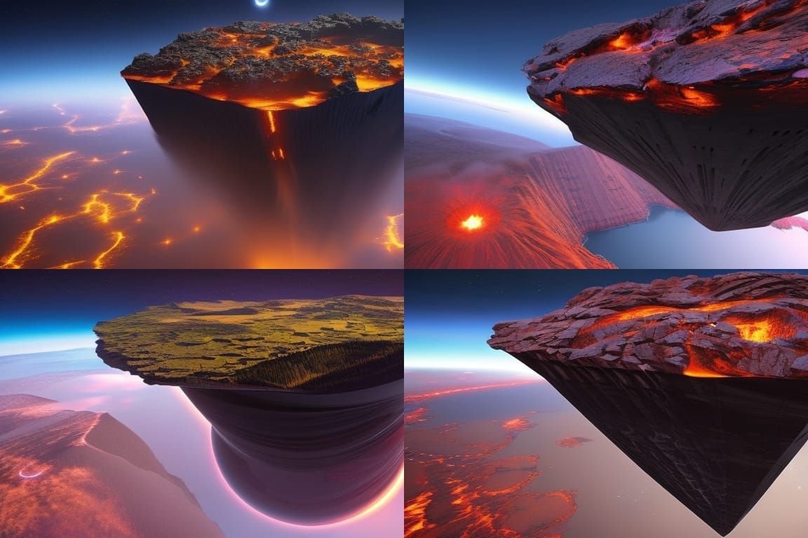 Volcanic Terrain Evolution Experiment - Step 4 - AI Generated Artwork ...