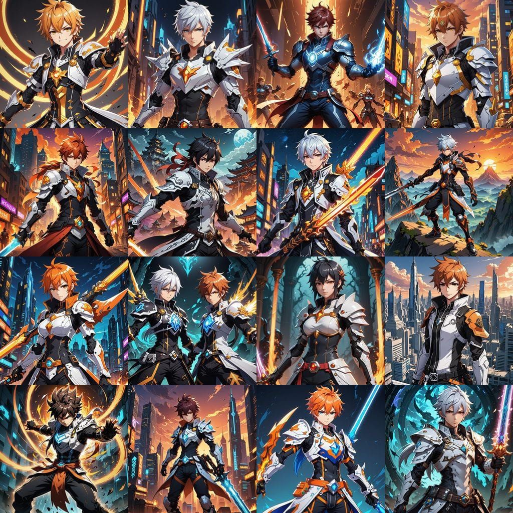 Anime-Inspired Masterpiece in Cel-Shaded Style - AI Art