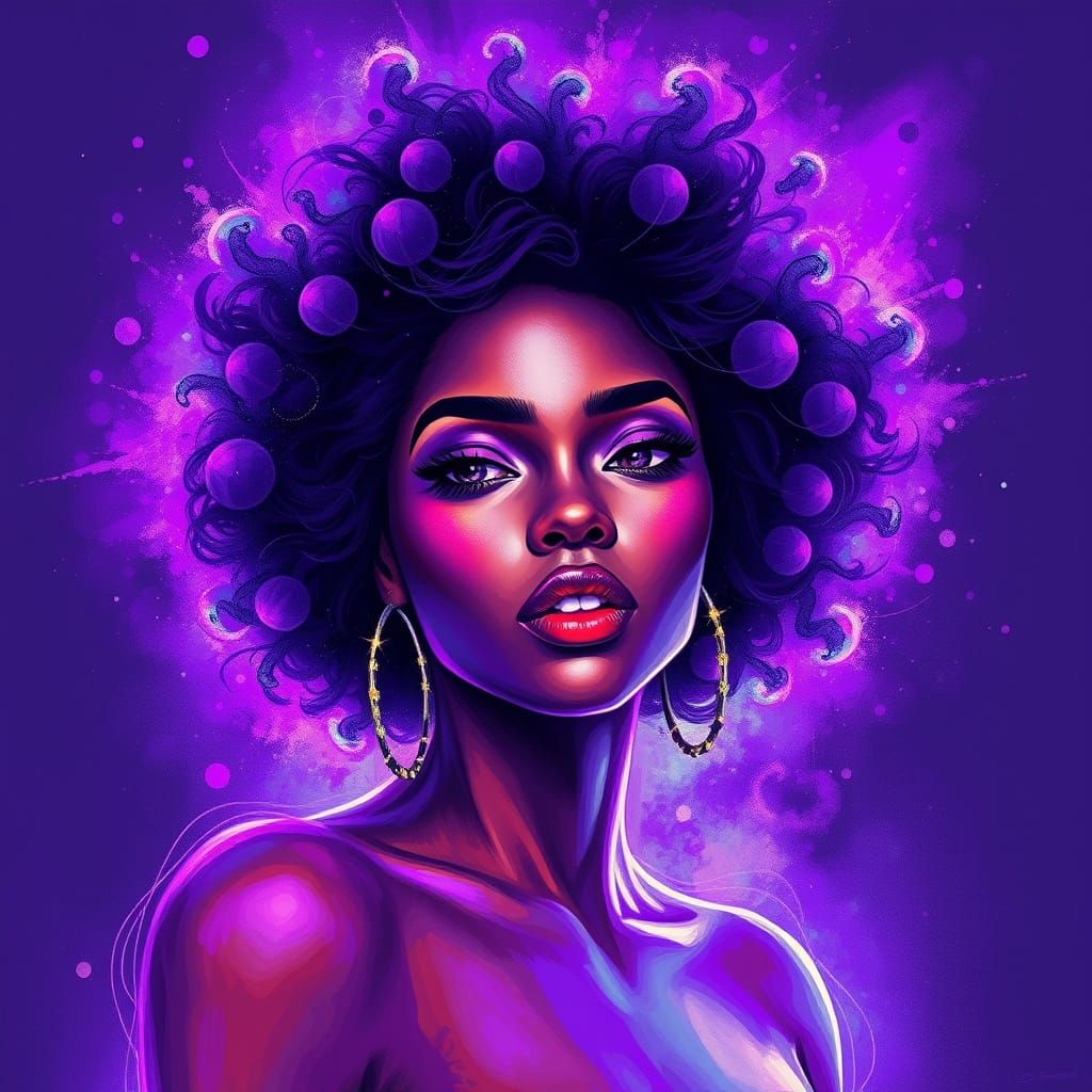 Purple Passion Portrait Series - Purple Passion Portrait Ser...