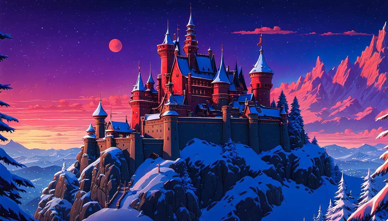 WINTER FORTRESS - AI Generated Artwork - NightCafe Creator