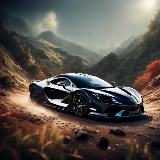Lexus sports car in nature - AI Generated Artwork - NightCafe Creator