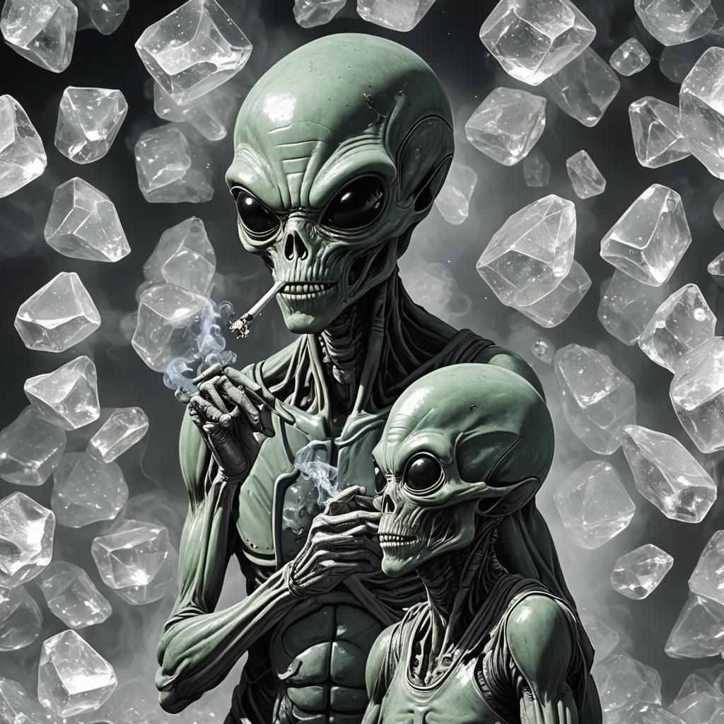 Alien grays smoking crystal meth - Ethereal Beings Ensnared...