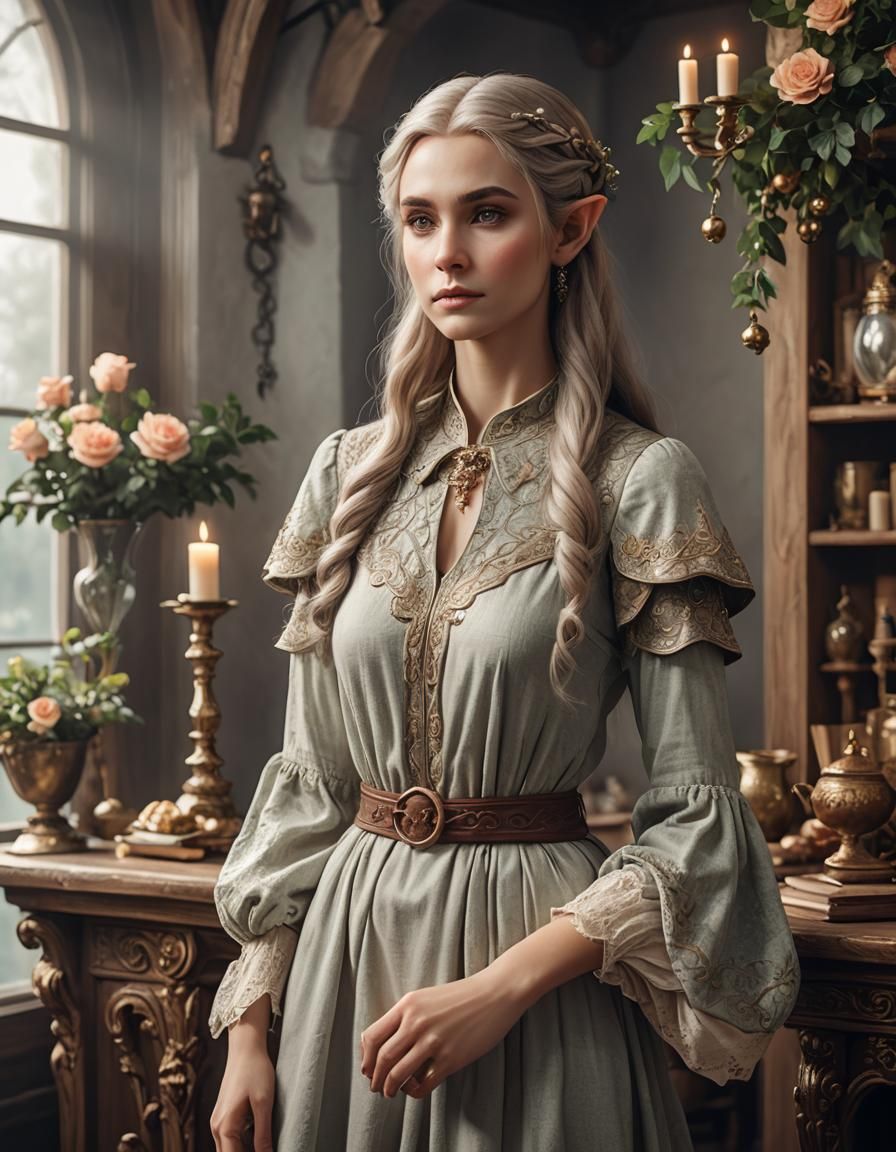 Noble elf lady. - AI Generated Artwork - NightCafe Creator
