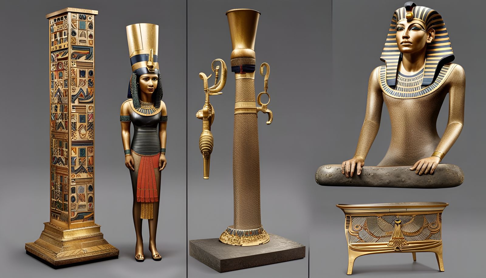 Ancient Egyptian Treasures - AI Generated Artwork - NightCafe Creator