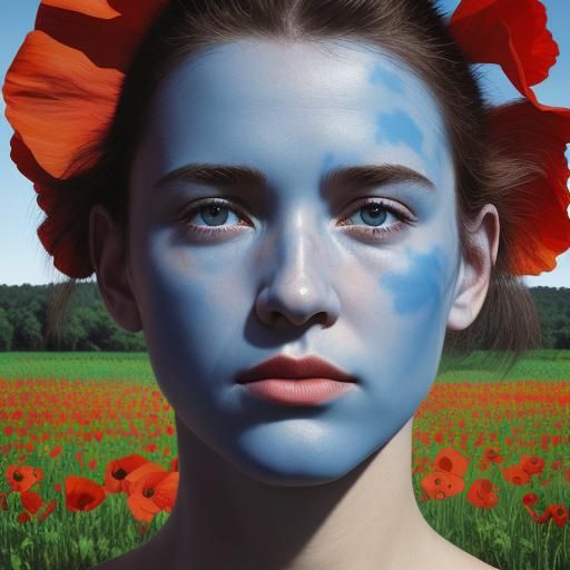 Field of poppies - AI Generated Artwork - NightCafe Creator