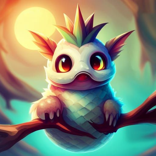 Pineapple Creature - AI Generated Artwork - NightCafe Creator