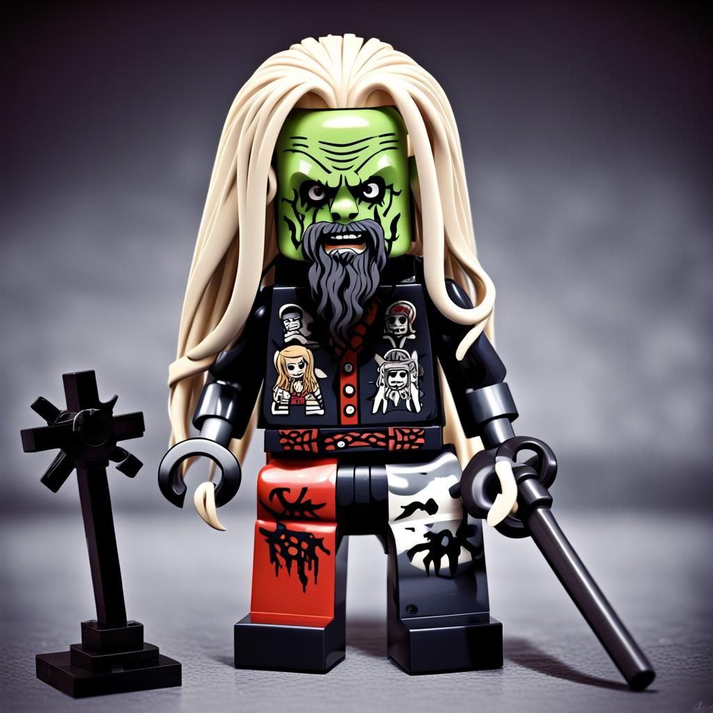 Rob Zombie Lego - AI Generated Artwork - NightCafe Creator